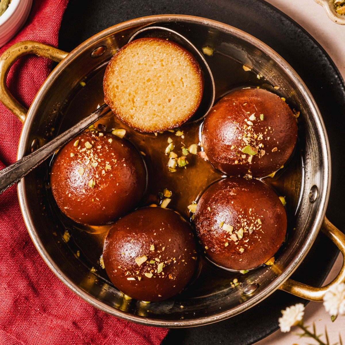Gulab Jamun (Indian Donuts in Cardamom-Sorghum Glaze) - Sorghum Checkoff
