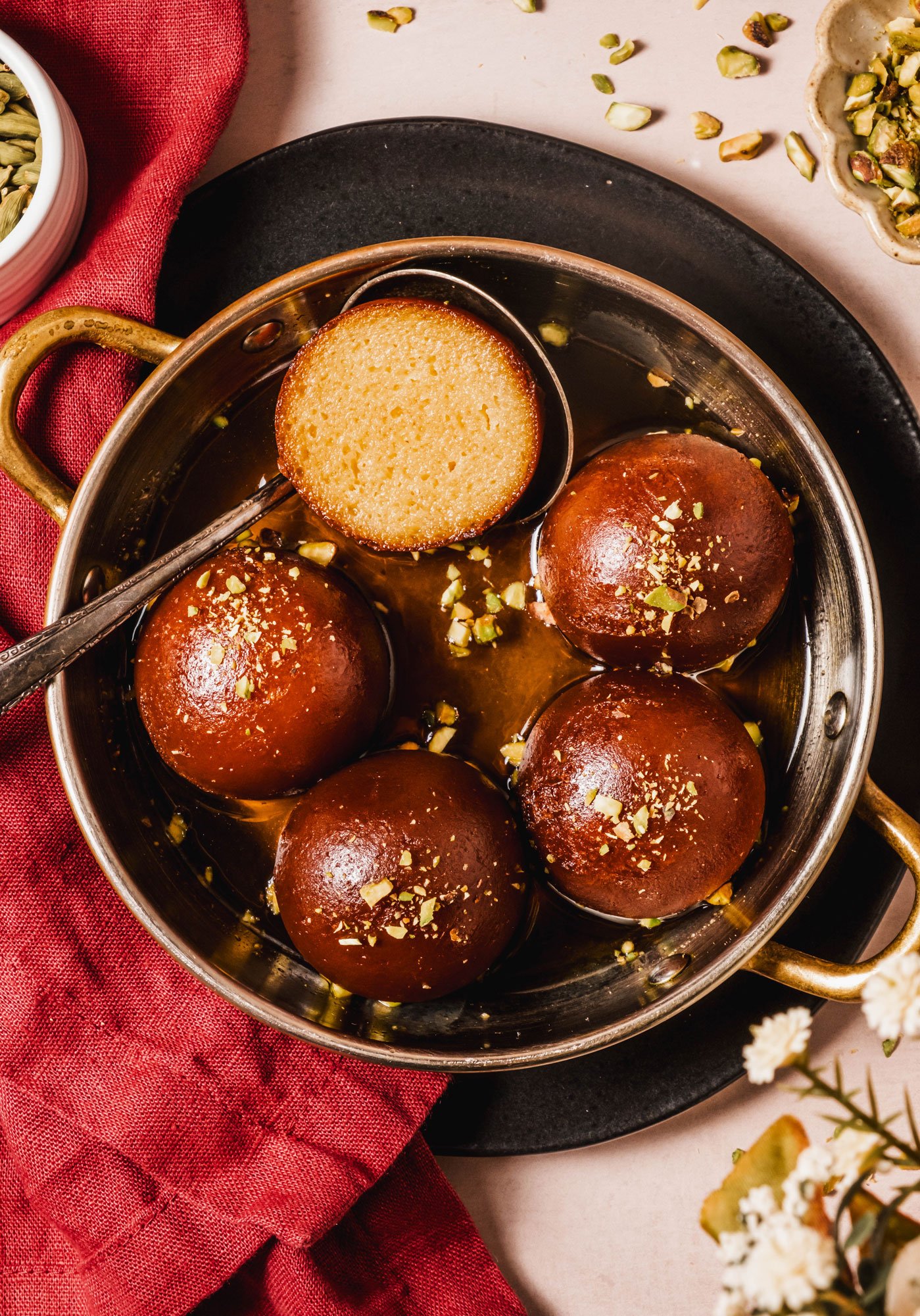 Gulab Jamun (Indian Donuts in Cardamom-Sorghum Glaze) - Sorghum Checkoff