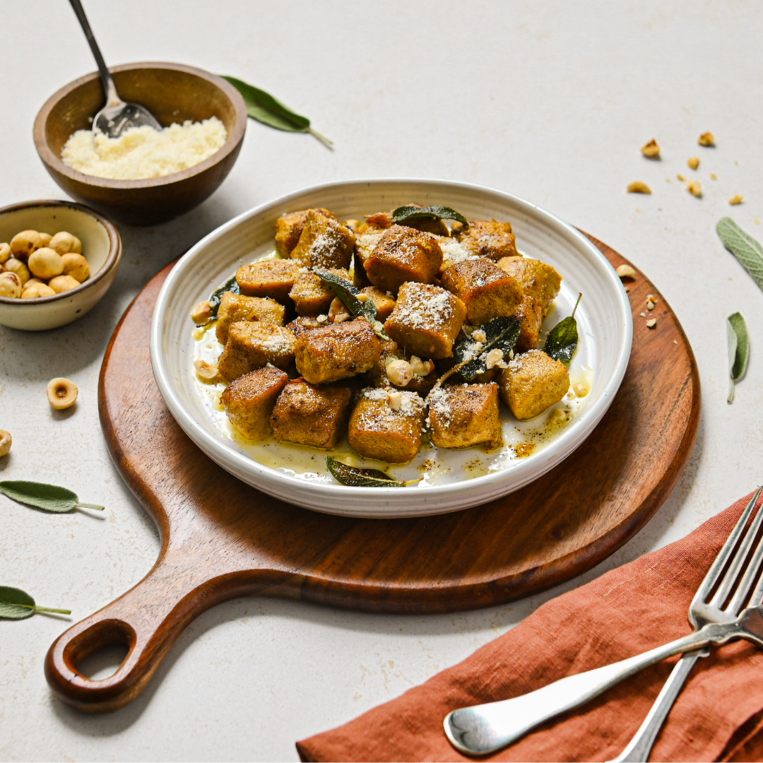 Sorghum & Pumpkin Gnocchi with Brown Butter and Sage - Sorghum Checkoff